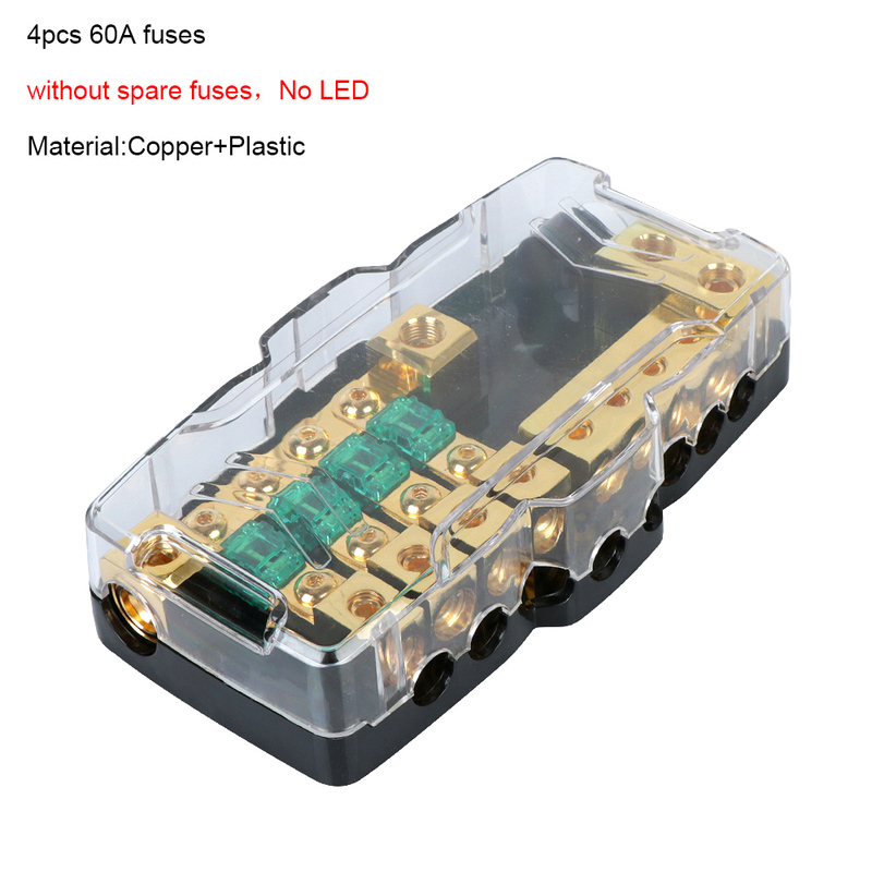 24V 12V 30A 60A Fuse Blade Box Splitter Block DC Distribution LED ...