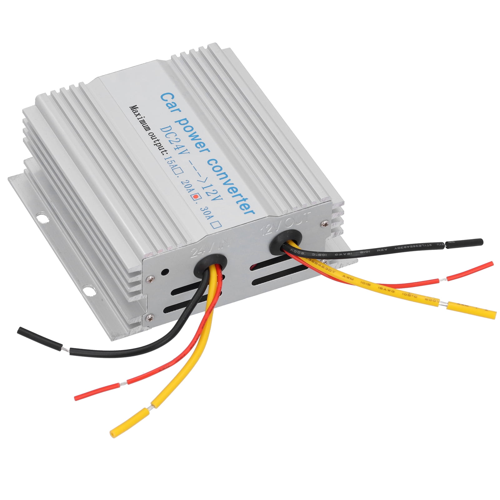 24V to 12V DC Power Converter, Professional Voltage Buck Transformer for Car, Bus, Trucks, 20A ...