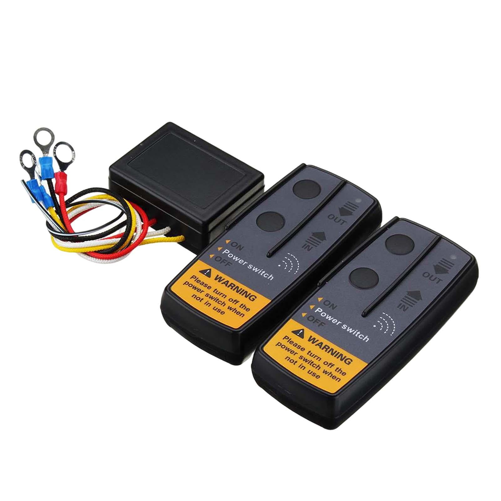 24V 12V Electric Digital Winch Remote Control Switch Set Remote Control ...
