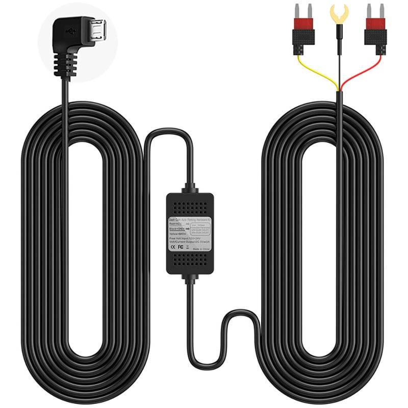 24V 12V To 5V USB Adapter Cable for Dash Cam Hardwire Kit Dashcam ...