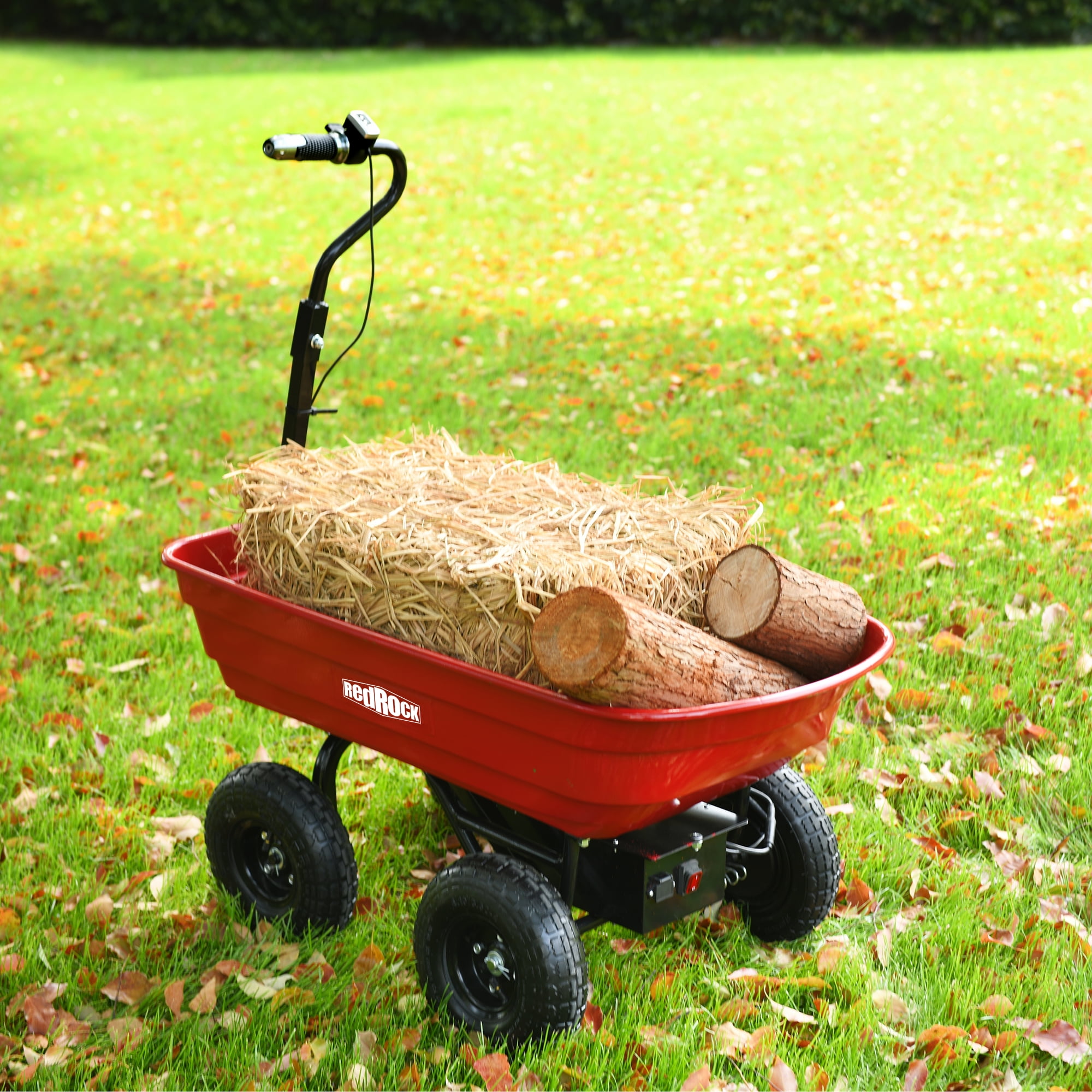 24V 180W Lead-Acid Battery Electric Four-Wheeled Cart, 264LBS Capacity ...