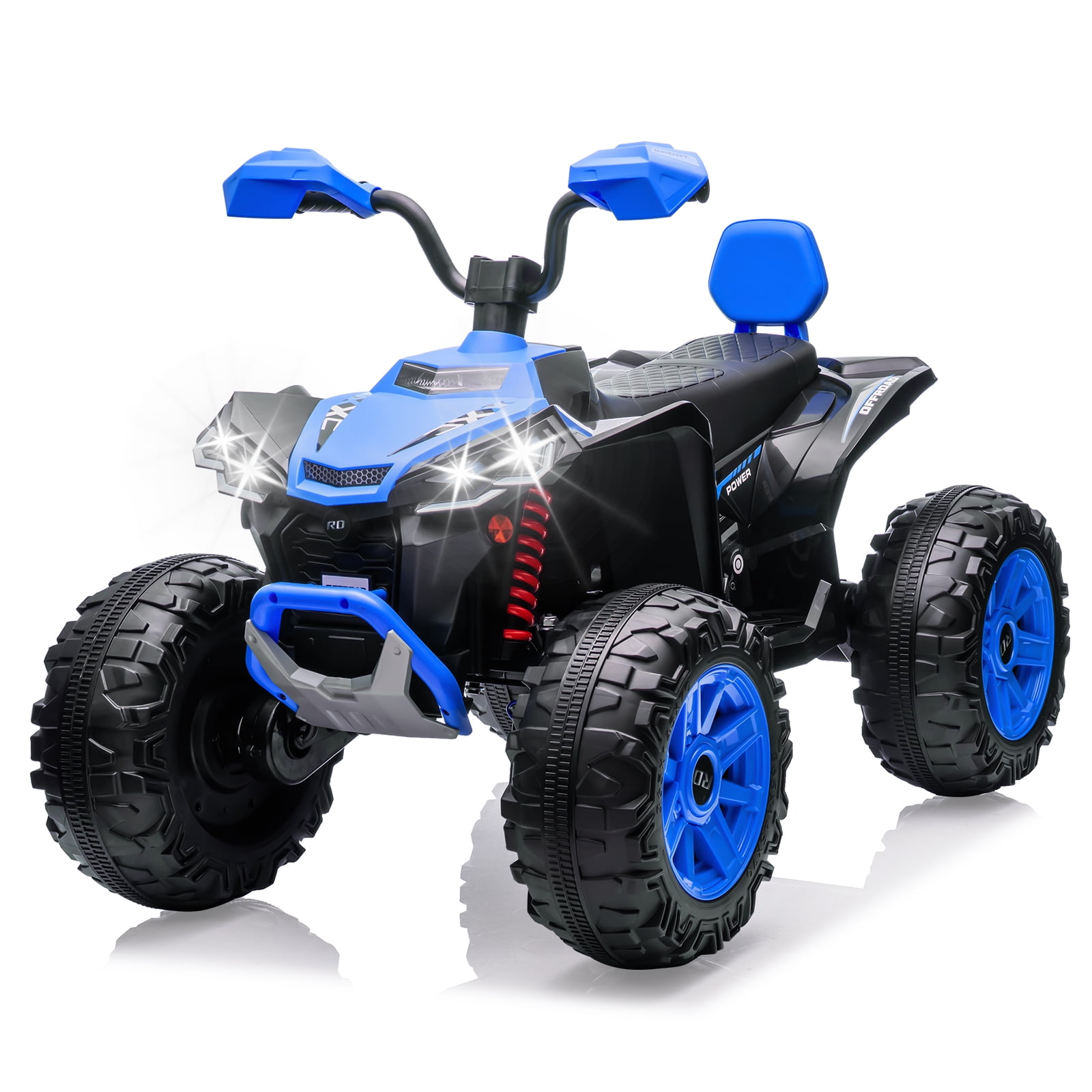 24V 2 Seater Kids ATV, 4-Wheeler Electric ATV, Off-Road Dirt Quad Car ...