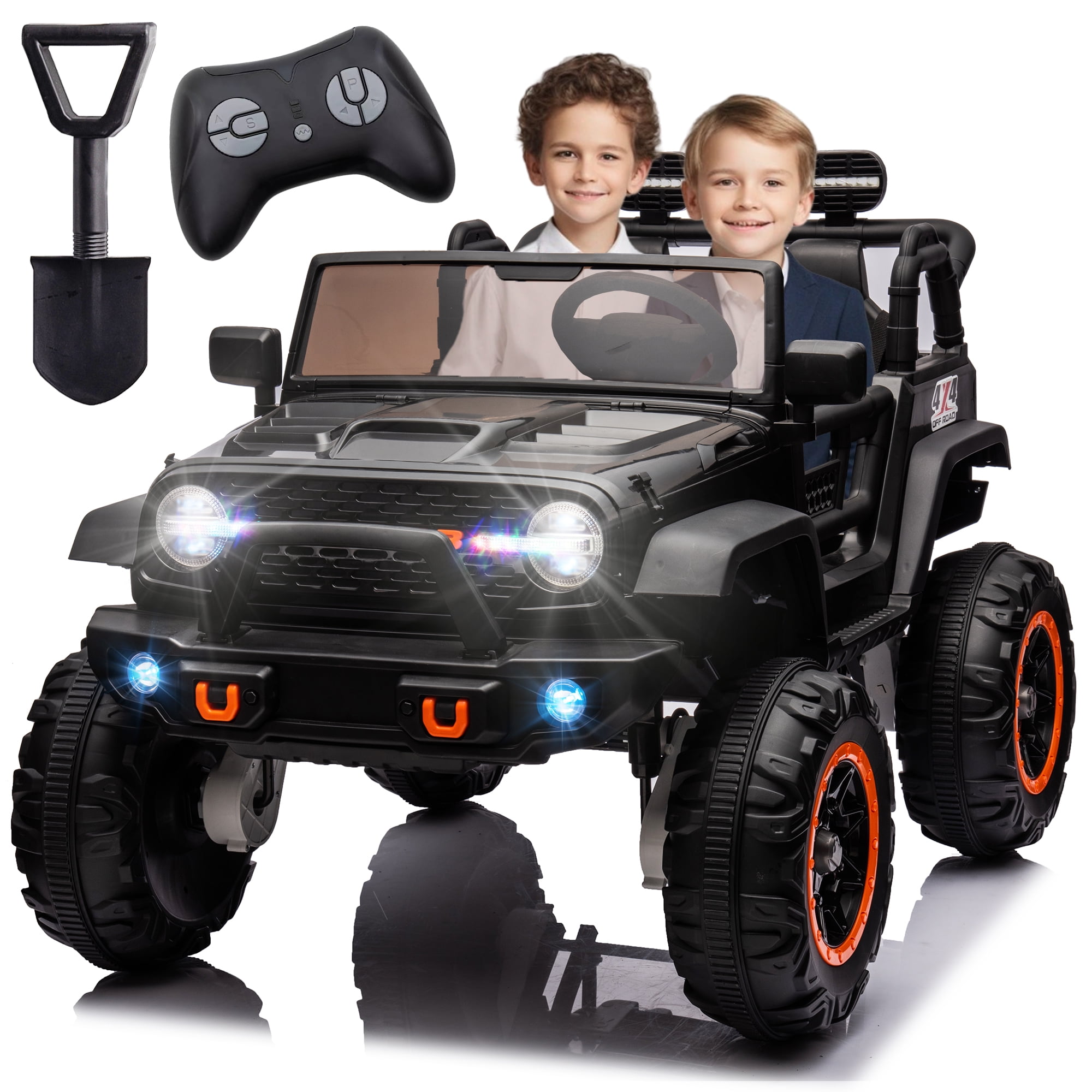 Gymax 24V Kids Ride On Dump Truck 2-Seater Electric Truck w/ Remote ...