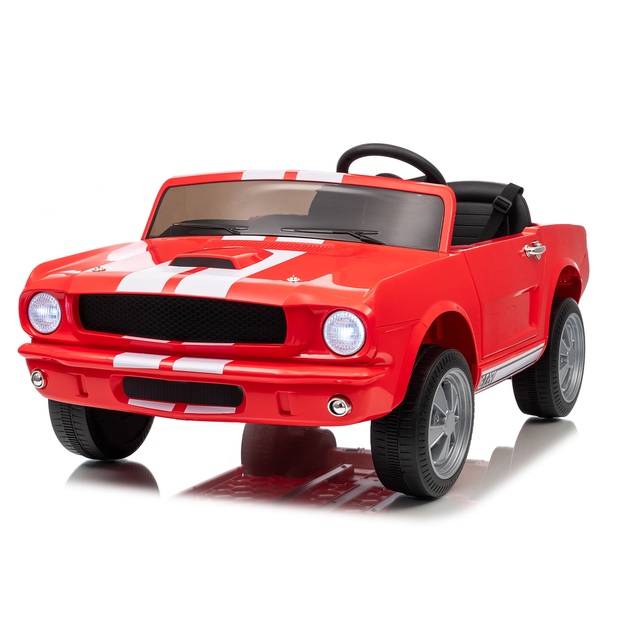 24V 2-Seater Licensed Shelby GT350 Kids Ride On Car, Electric Toy Car ...