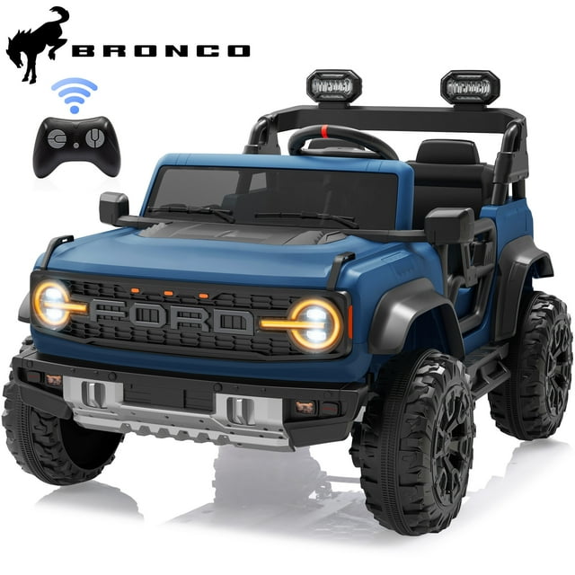 24V 2 Seater Ride on Cars, Licensed Ford Bronco Raptor Powered Ride on ...