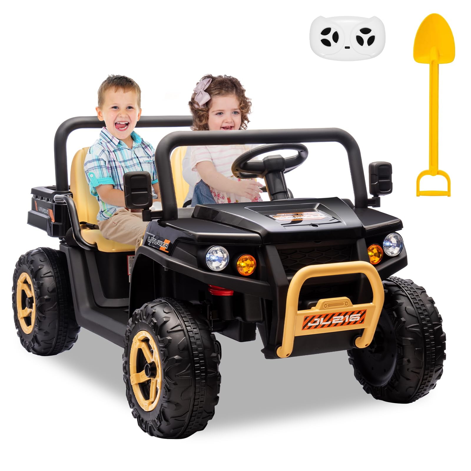 24V 2 Seater Ride On Dump Truck, Battery Powered UTV for Kids, Ride On ...