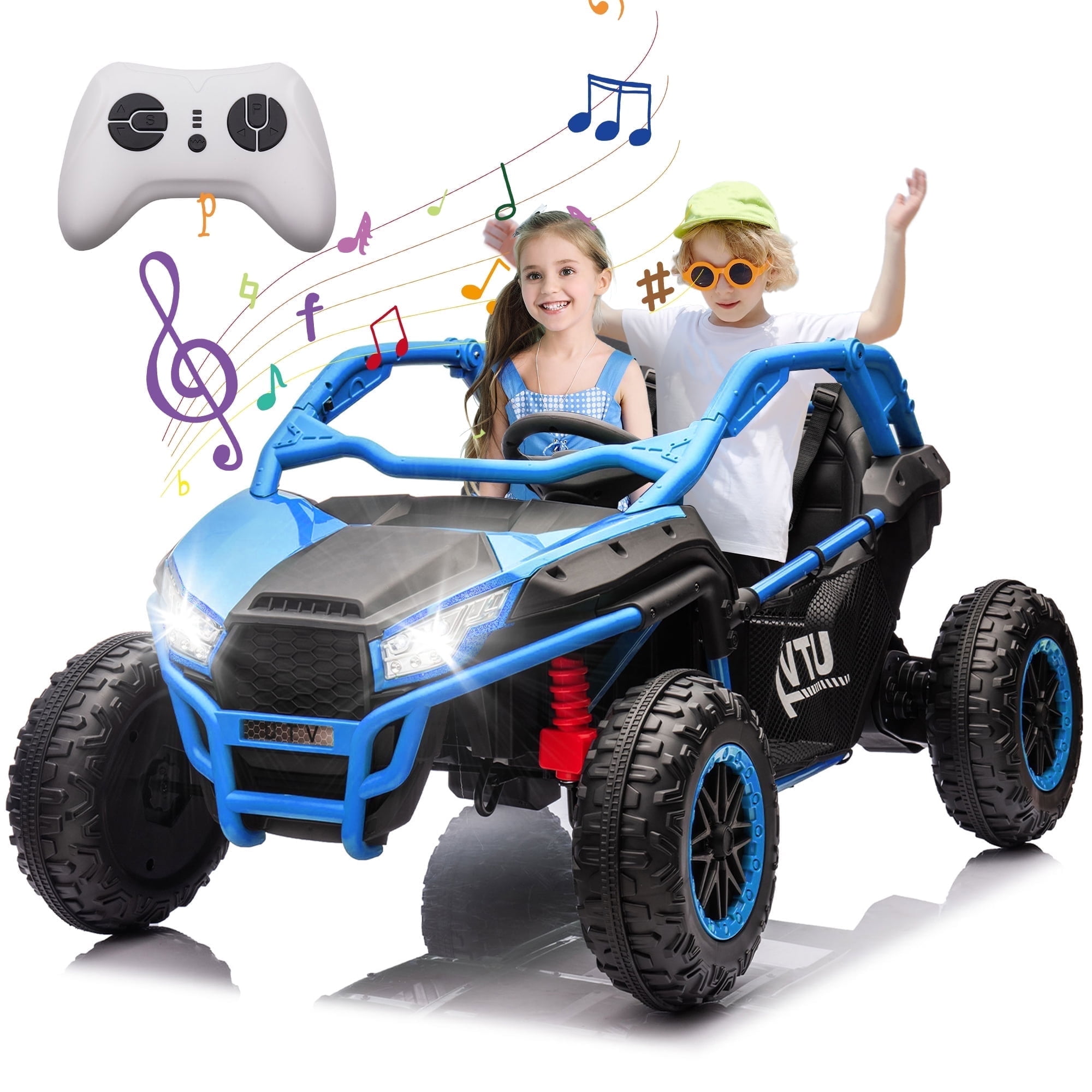 24V 2 Seater Ride on Toys UTV w/Remote Control, 400W Power Engines, Off ...