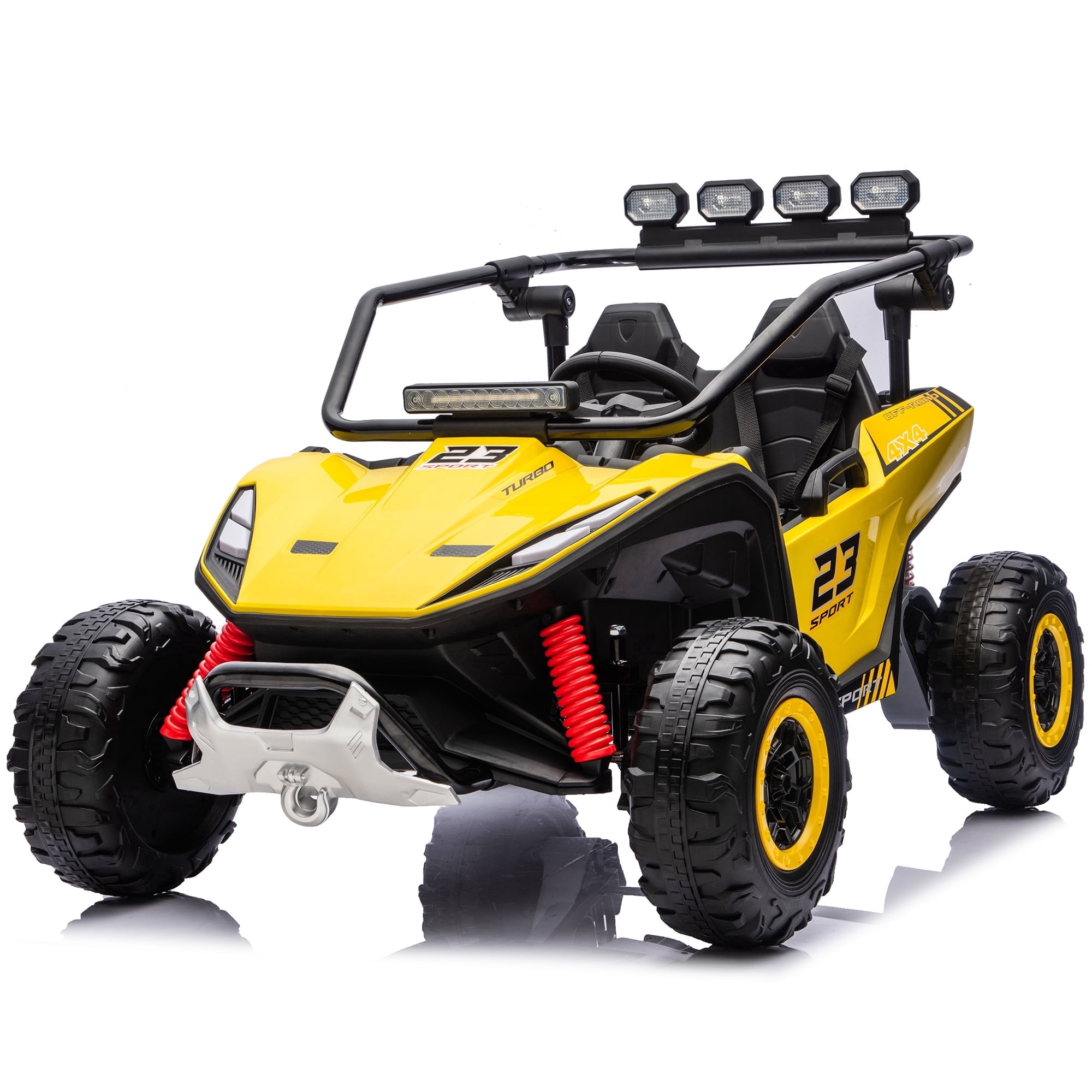 24V 2 Seater Ride on UTV for Kids, 4WD Electric Off-Road Buggy with ...