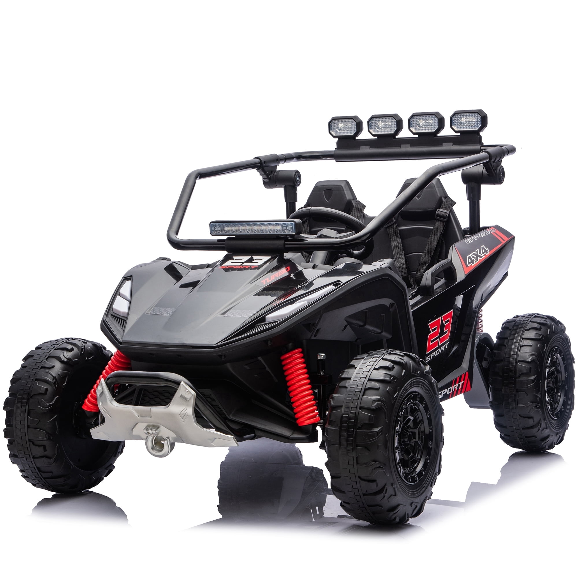 24V 2 Seater Ride on UTV for Kids, 4WD Electric Off-Road Buggy with ...