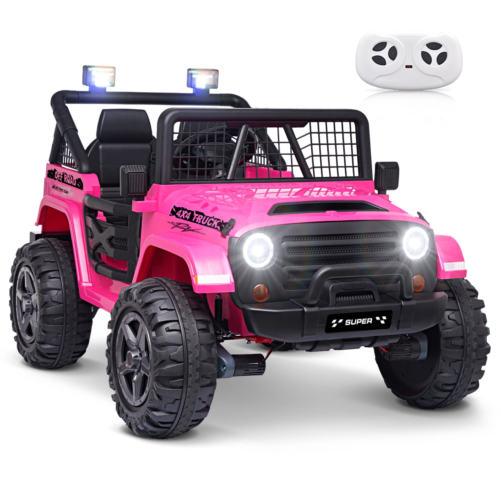 24V 2 Seater Ride on Truck 2WD/ 4WD Switchable Off-Road Electric Car ...