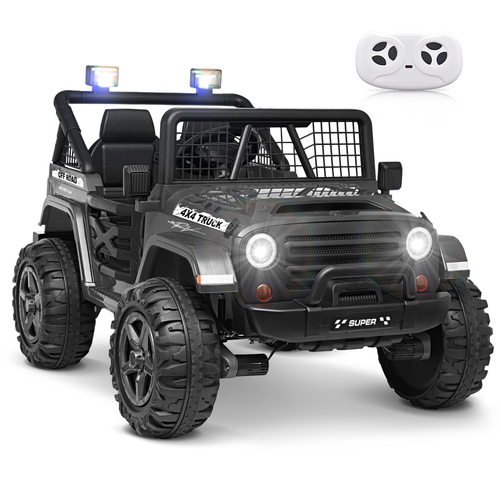 24V 2 Seater Ride on Truck 2WD/ 4WD Switchable Off-Road Electric Car ...