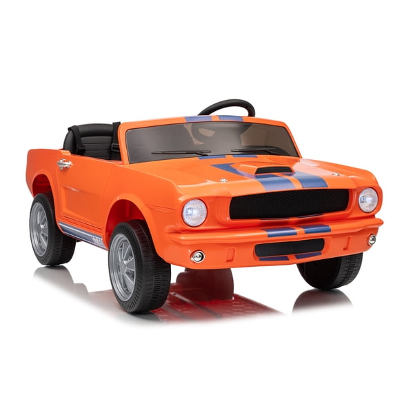 24V 2-Seater Shelby GT350 Kids Electric Ride-On Car – Licensed, Dual ...