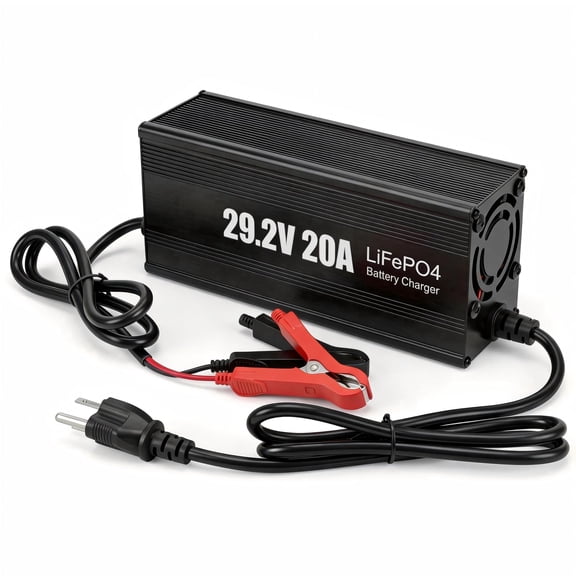 KUNLUN 12V 10A Smart Lithium Battery Charger, LiFePO4, 14.6V Output ...