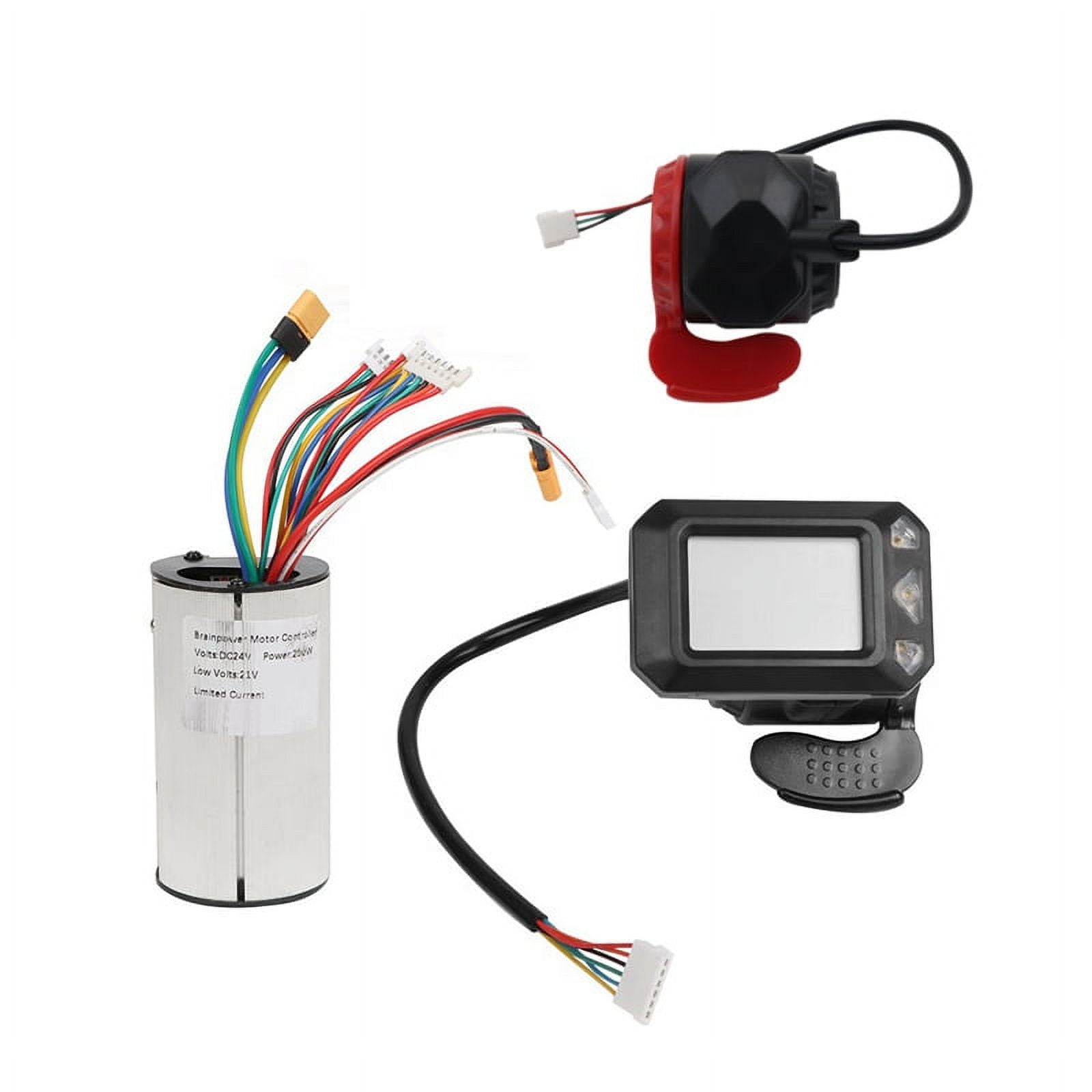 24V 250W Folding Scooter Controller Switch Button LCD Display Brake ...