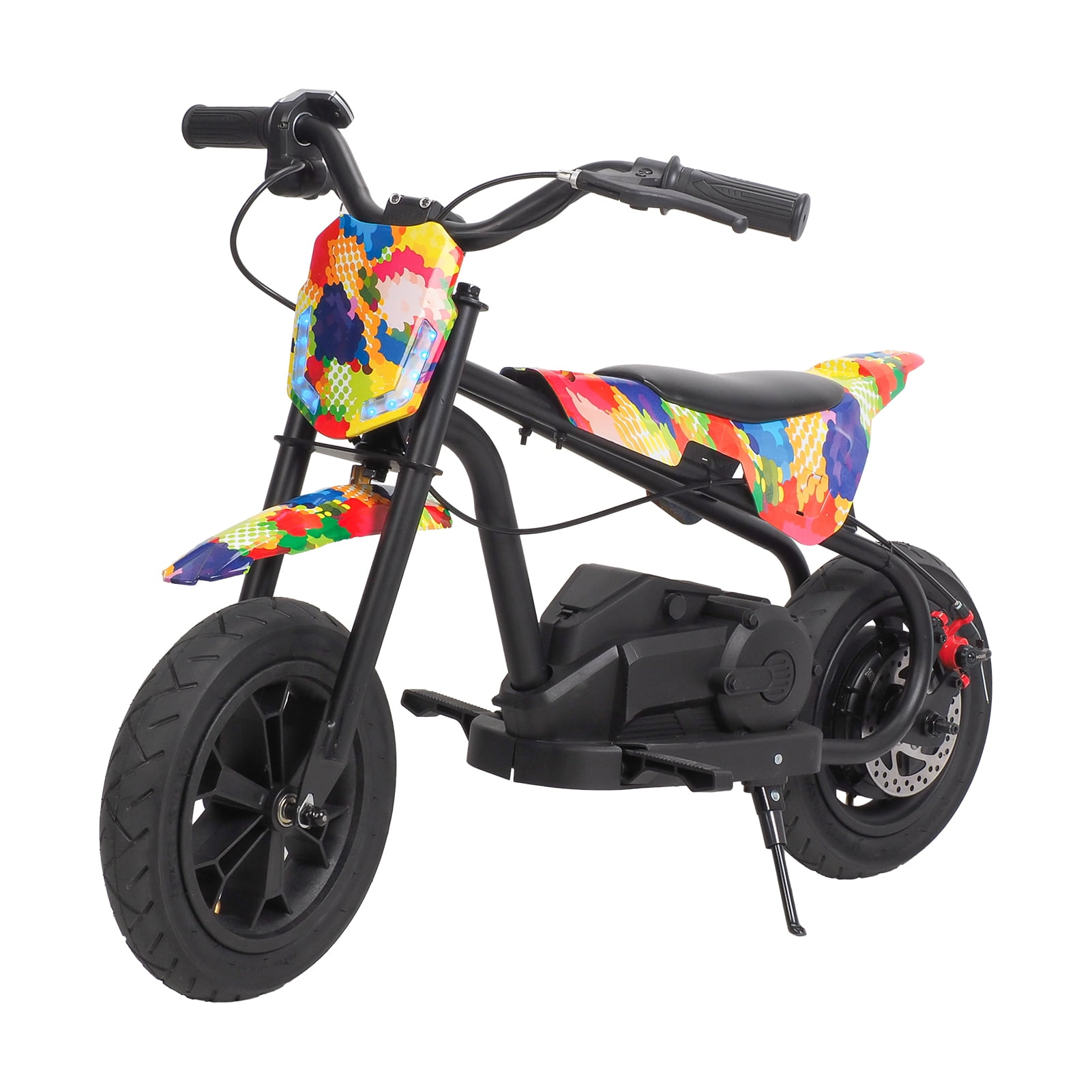 24V 250W Kids Electric Dirt Bike, Mini Electric Motorcycle Up to 9.32-13 MPH & 6.84-9.32 Miles ...