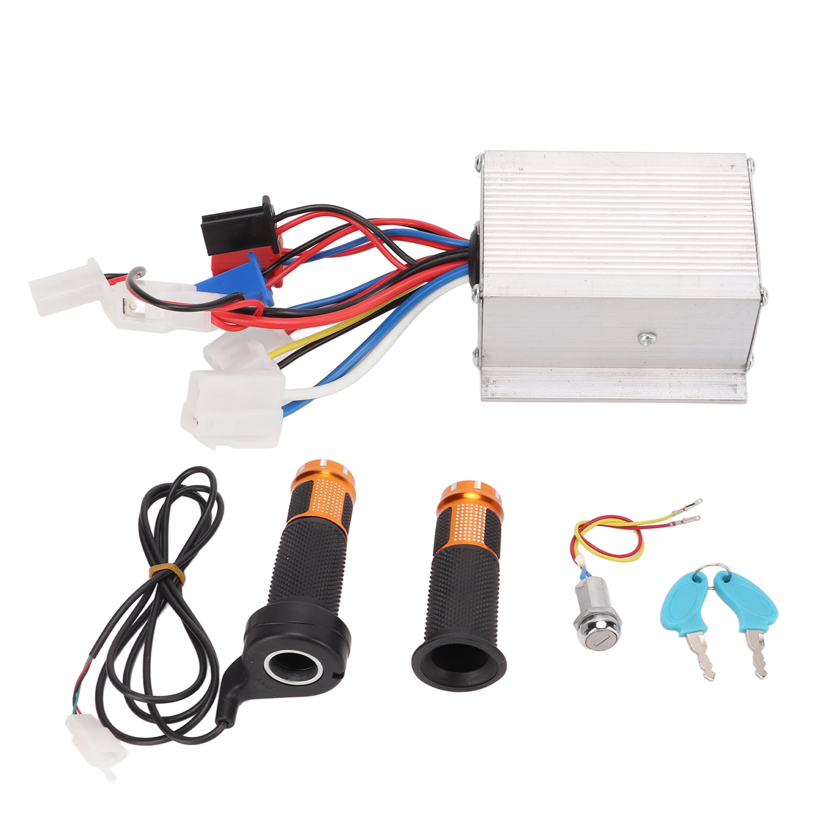 24V 250W Motor Speed Controller & Throttle Grip with Power Lock for ...