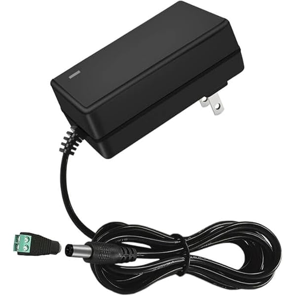 24V 2A DC Power Supply Adapter 24W AC/DC Adapter 100-240V AC to DC ...