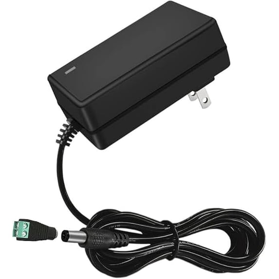 24V 2A DC Power Supply Adapter 24W AC/DC Adapter 100-240V AC to DC ...