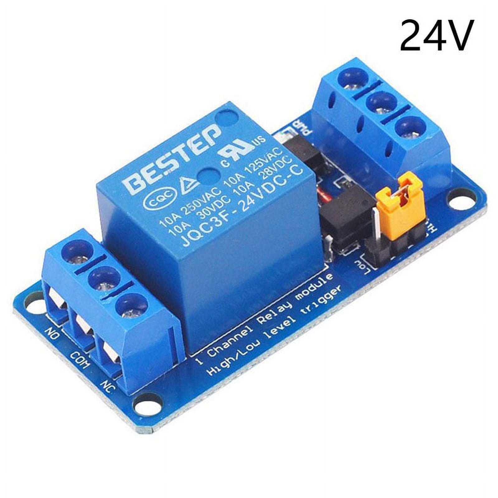 (24V) 3.3V 5V 12V 24V 1 Channel Relay Module High and low Level Trigger ...