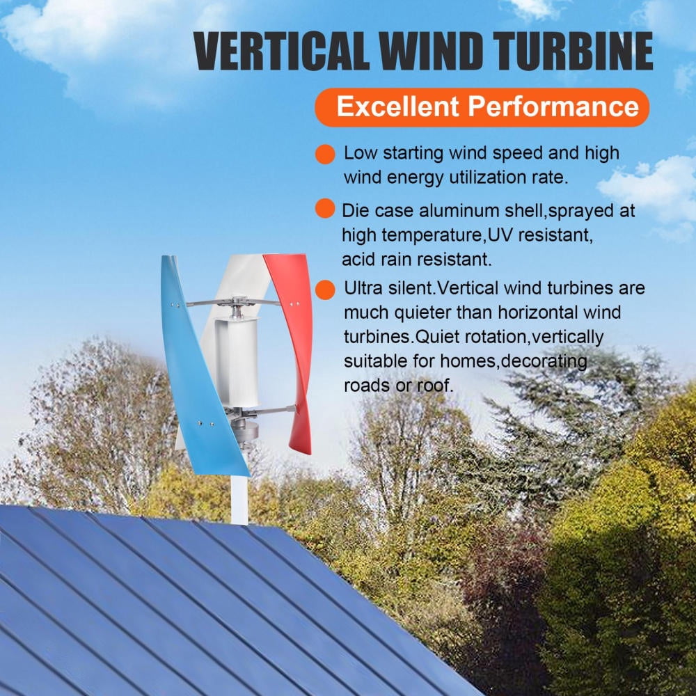 24V 3000W Vertical Wind Turbine, 33in Blade 3000W 24V Vertical Wind ...
