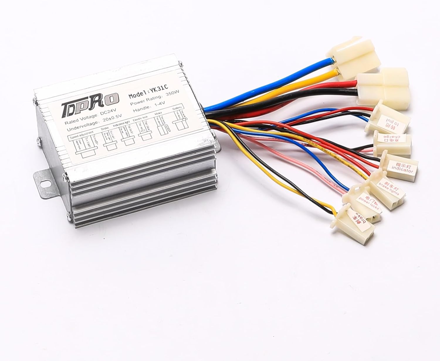 24V 350W Brush Motor Speed Controller for Electric Bike Bicycle Scooter ATV Quad Go Kart Buggy E ...