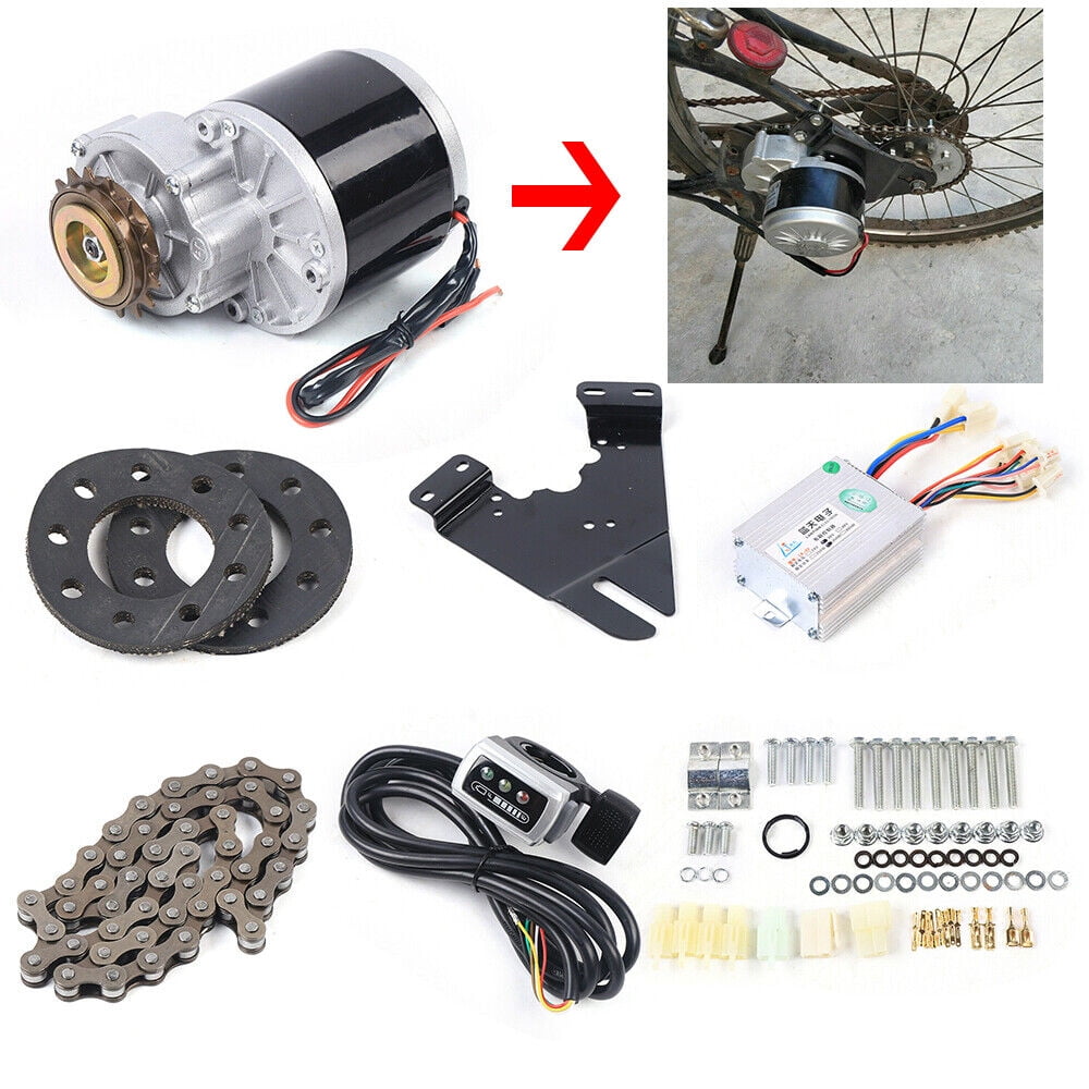 24V 350W Electric Bike Motor Conversion Kit Left Side Drive Conversion ...