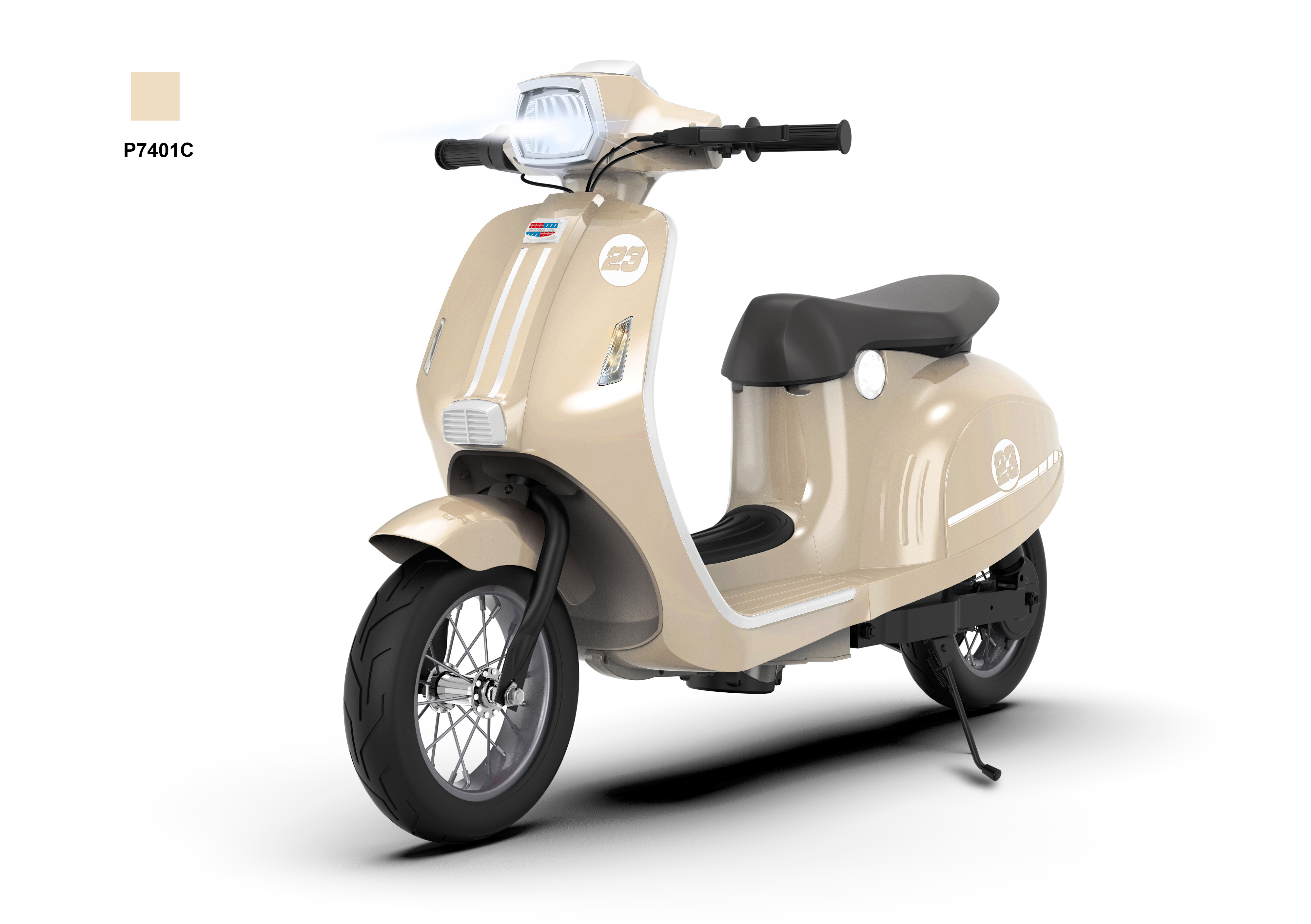 24V 350W Kids Ride on Moped, Max Up to 14MPH, with Rear Brake, Twist ...
