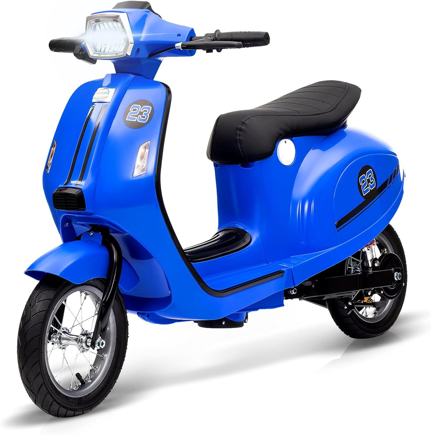 24V 350W Kids Ride on Moped, Max up to 14MPH, with Rear Brake, Twist ...