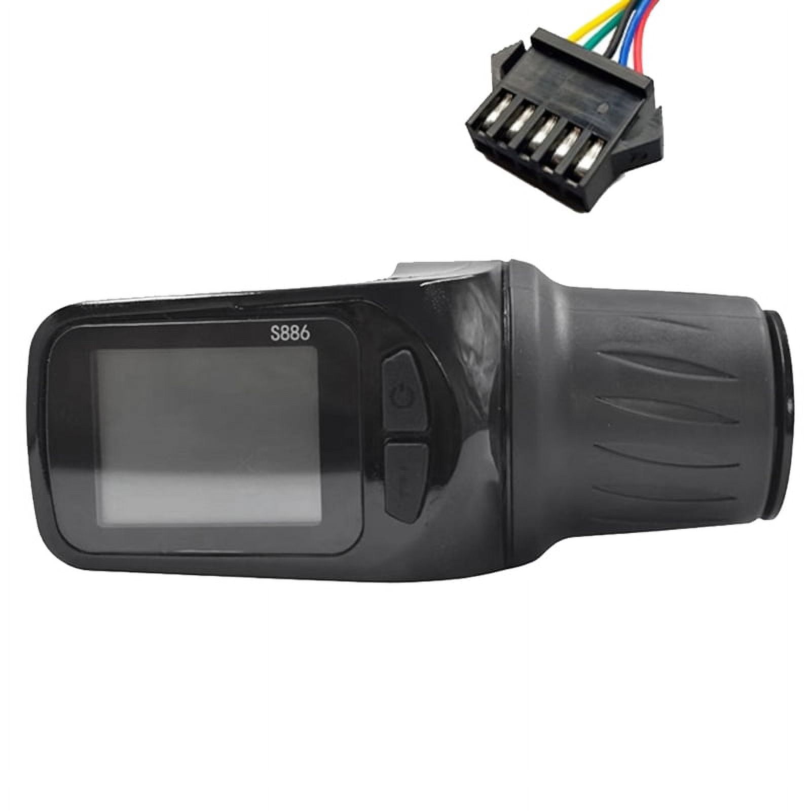 24V 36V 48V 60V S886 Ebike LCD Display Panel Adjust with Twist Throttle ...