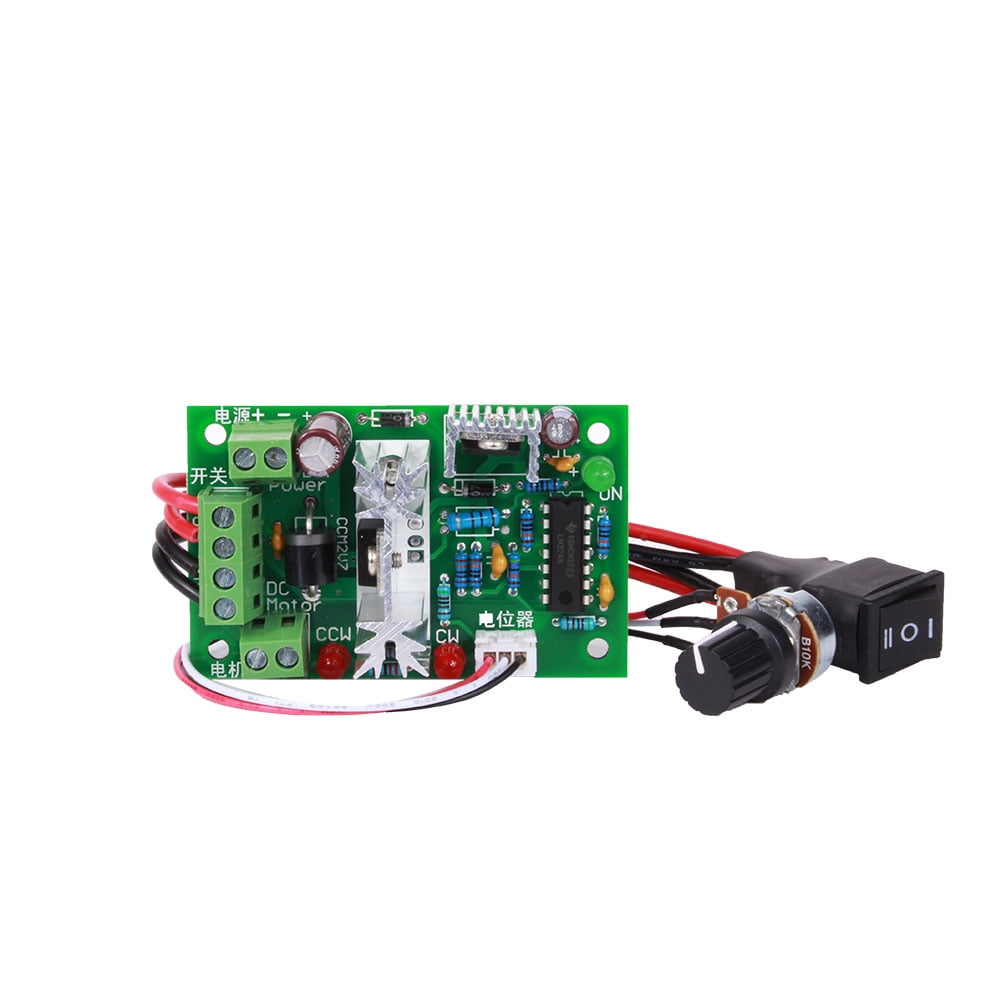 24V 36V DC Motor Speed Controller & Reversing Switch, Adjustable PWM High Current Reverse ...