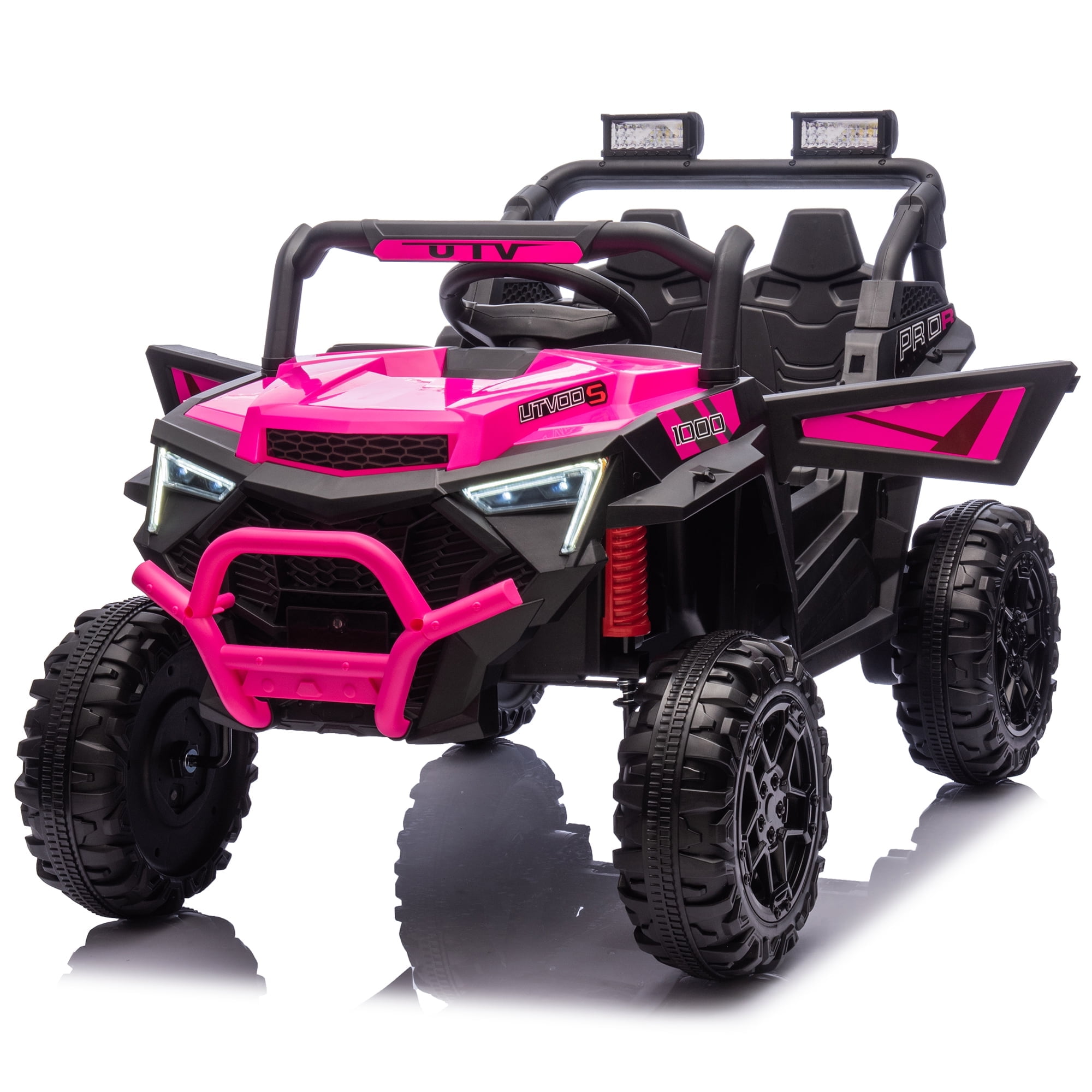 24V 400W Kids Ride On Electric UTV W/Parents Remote Control,Four-Wheel ...
