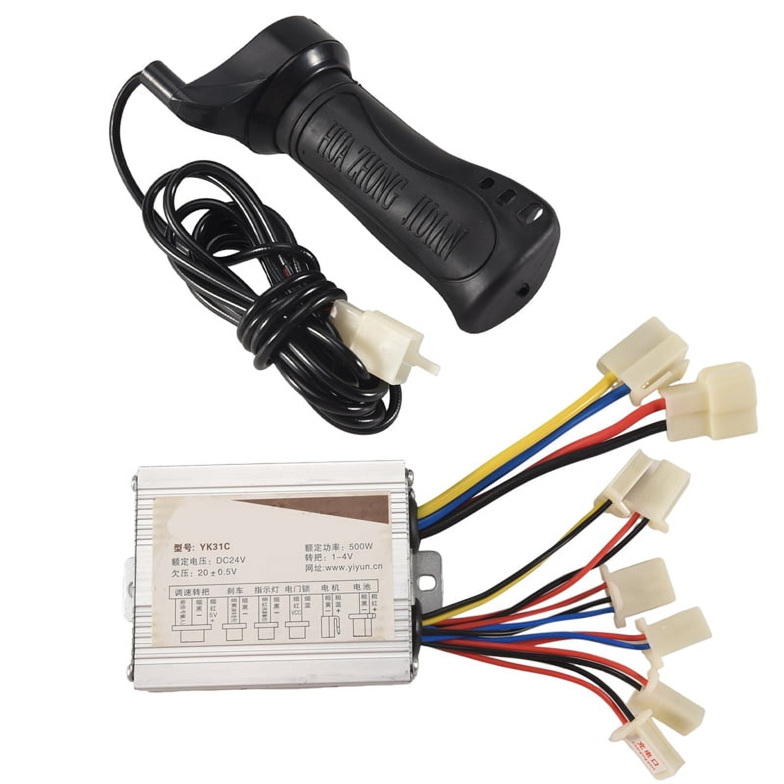 24V 500W DC Electric Bike Motor Brushed Controller Box with Brush ...