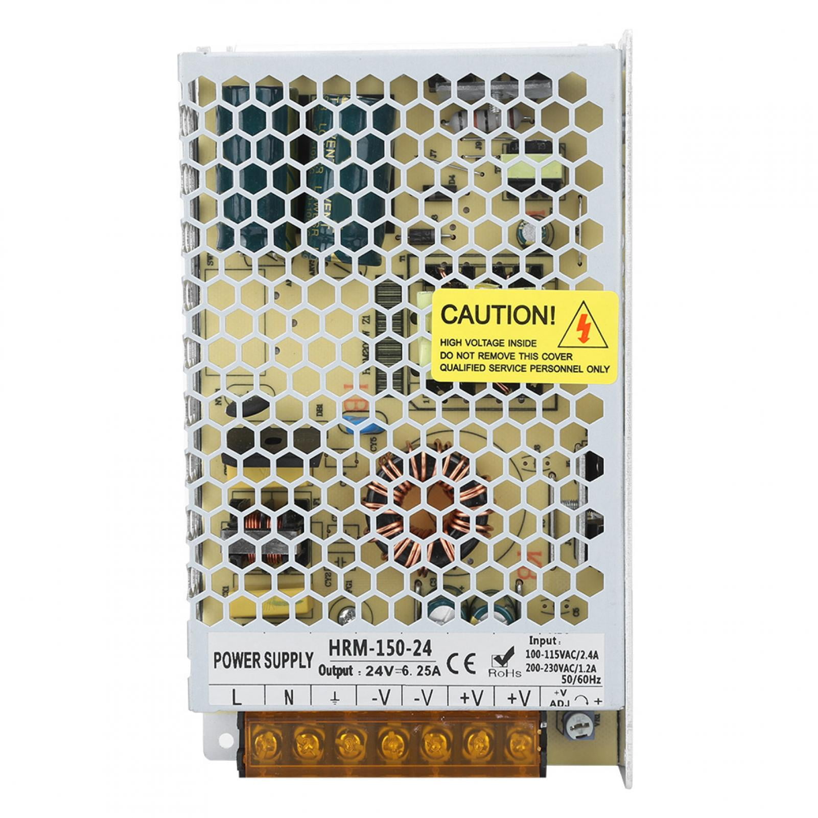 24V 6.25A 150W Ultra Thin Indoor Power Supply Driver Adapter for LED ...