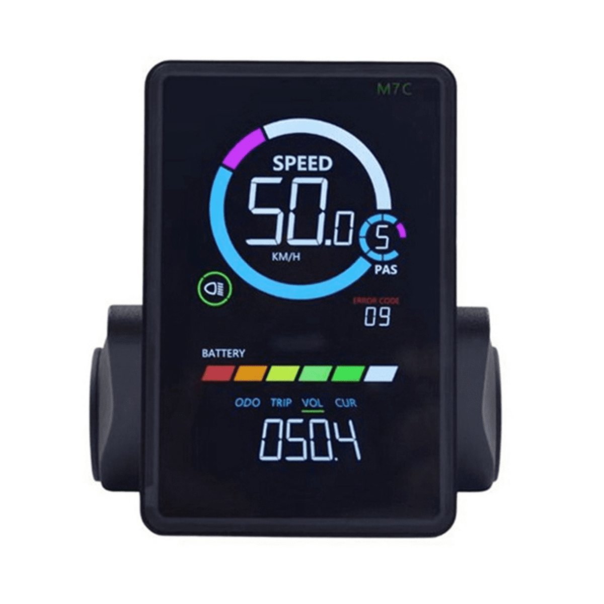 24V-60V M7C-2 E-Bike LCD Colorful Display Meter Waterproof Connection ...