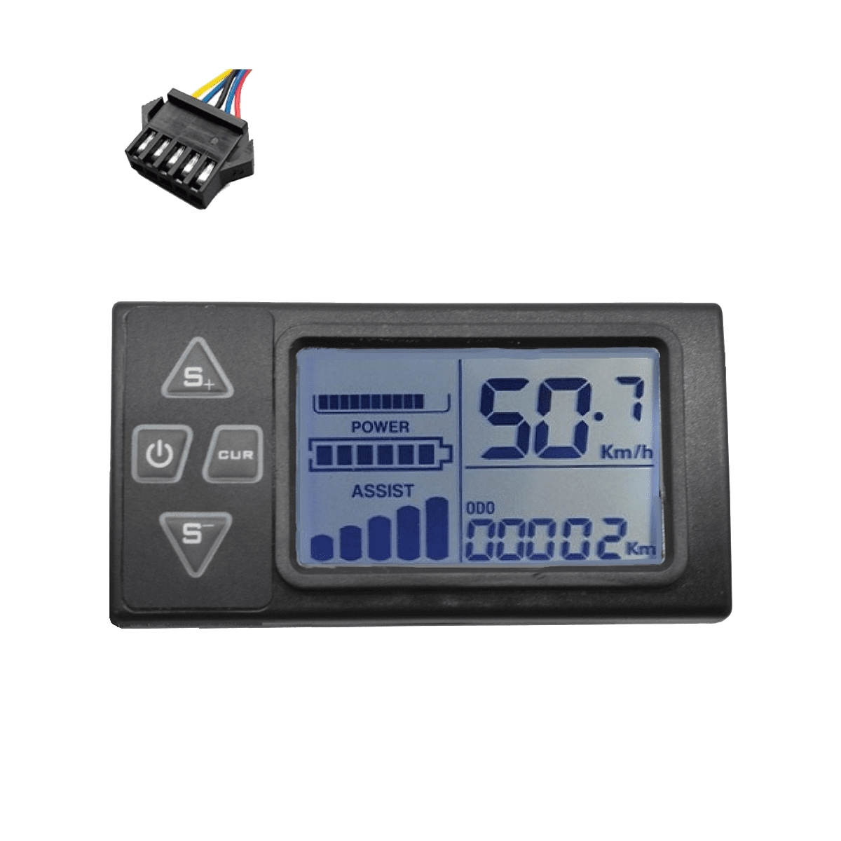 24V-60V S861 LCD Ebike Display Dashboard for Electric Bike BLDC ...