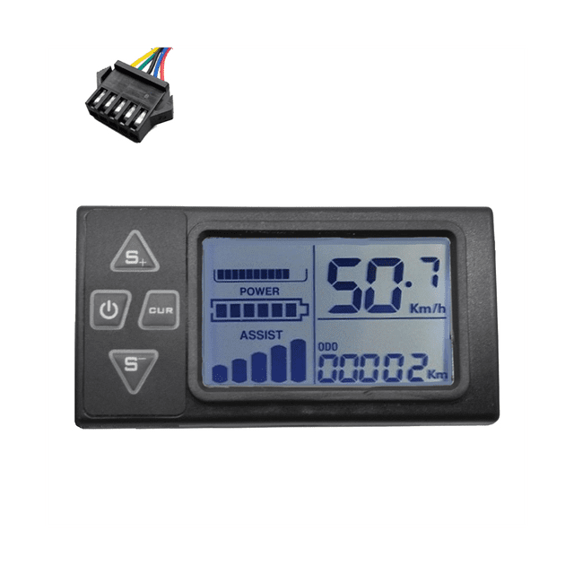 24V-60V S861 LCD Ebike Display Dashboard for Electric Bike BLDC ...