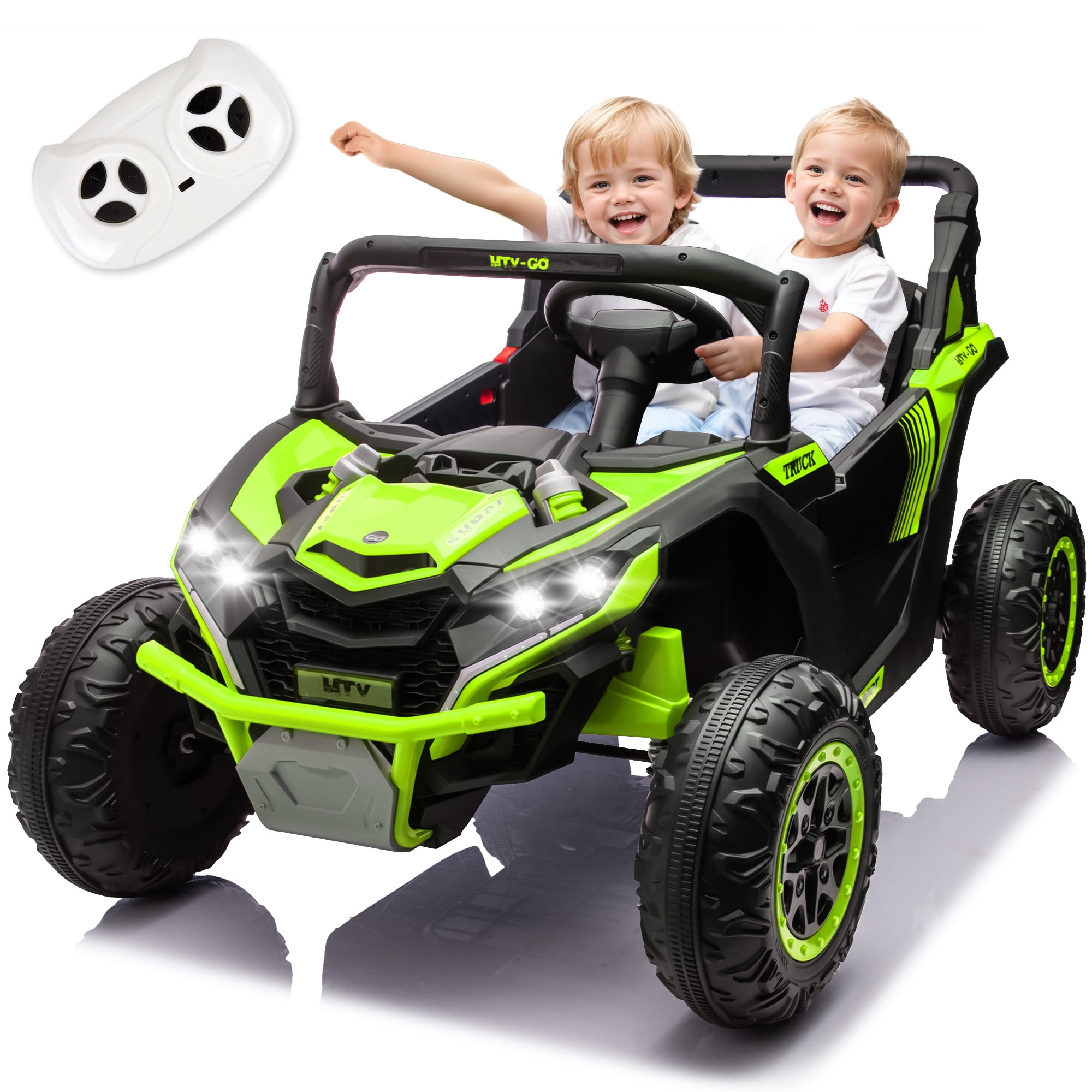 BCARORUR 24V 7AH 2 Seater Ride on Toys for Big Kids w/ 20" Large Seat ...