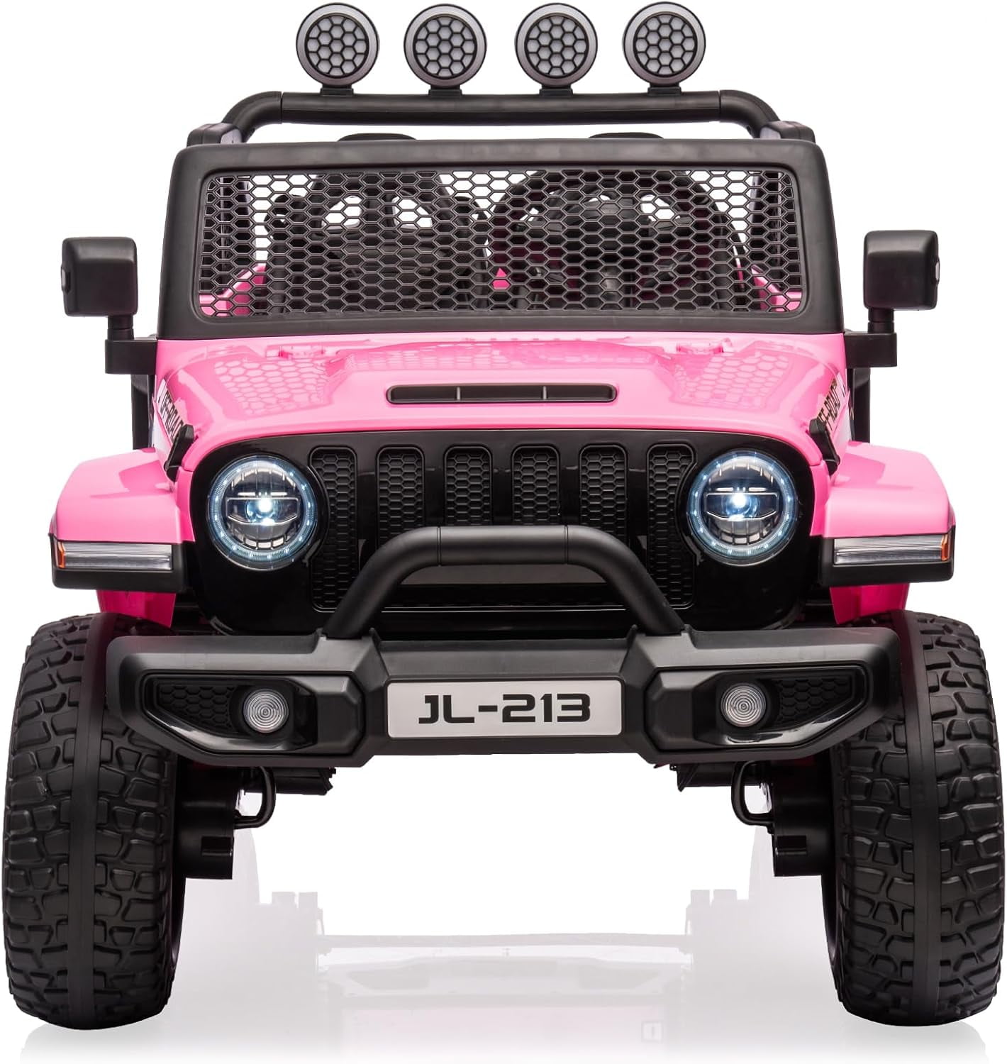 24V 7AH Dual-Seater Electric Kids Truck, Switchable 2WD/4WD Ride-On ...