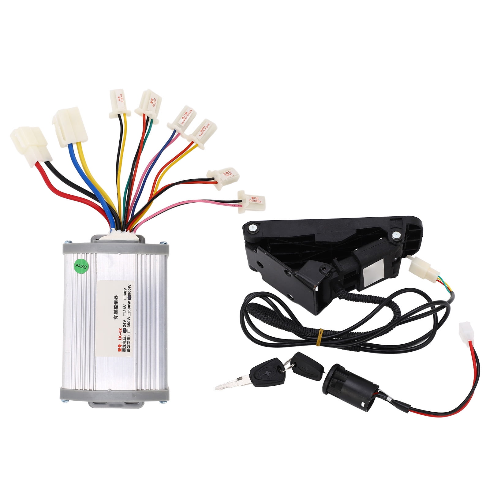 24V 800W Electric Tricycle Controller Pedal Accelerator Kit Lithium ...