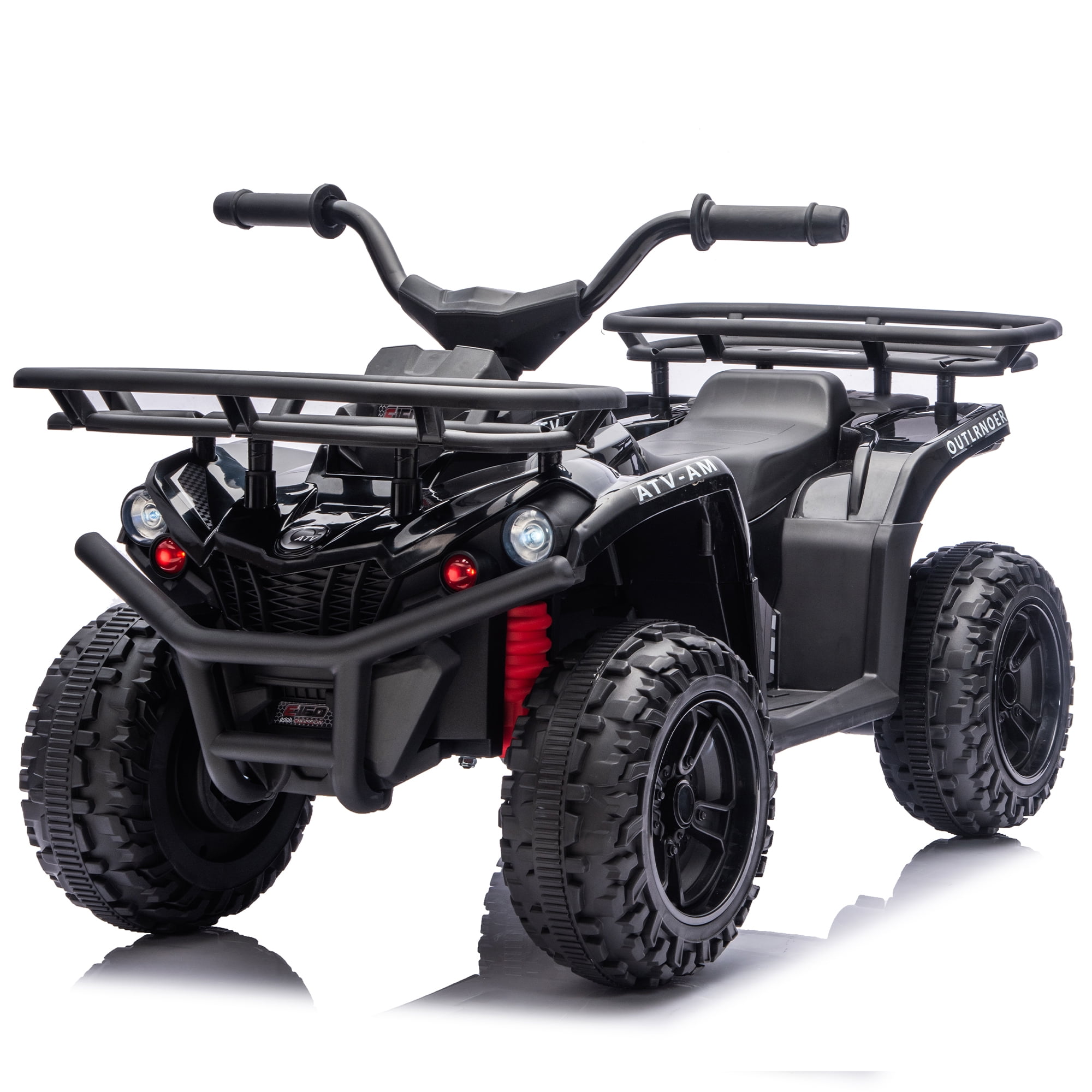 24V 80W*2 Kids Ride On ATV Cars, Ride on Toys with Front and Rear ...