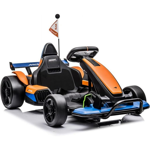Mclaren Licensed 24V Electric Go Kart for Kids, 8mph, Battery Powered ...