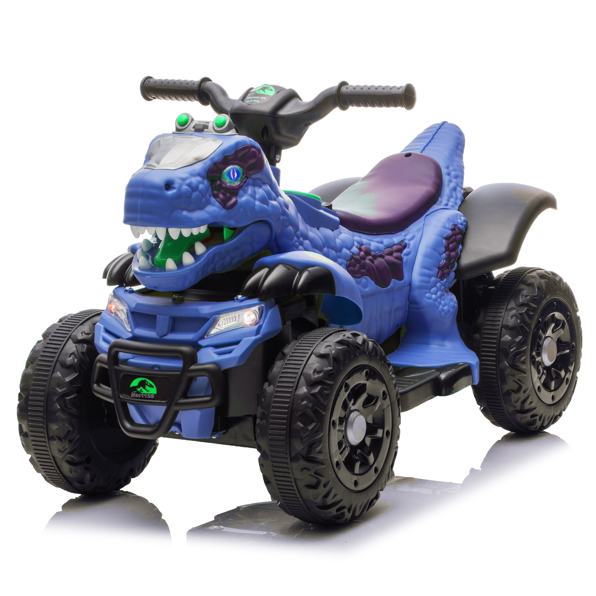 Xuanlur Dinosaur Electric Ride on ATV 4 Wheeler for Kids, Ride on Toy ...
