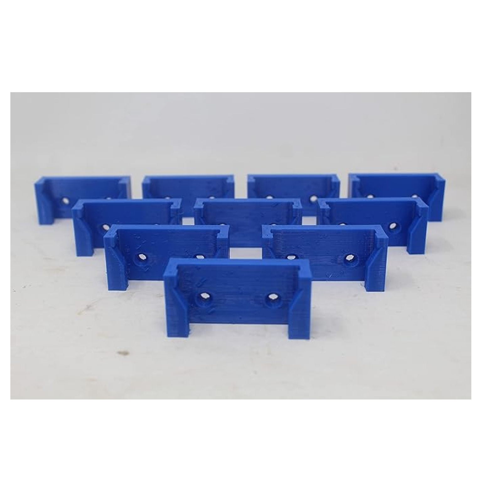 24V Battery Holders 10 Pack - Blue Battery Mount Organizer - Durable ...