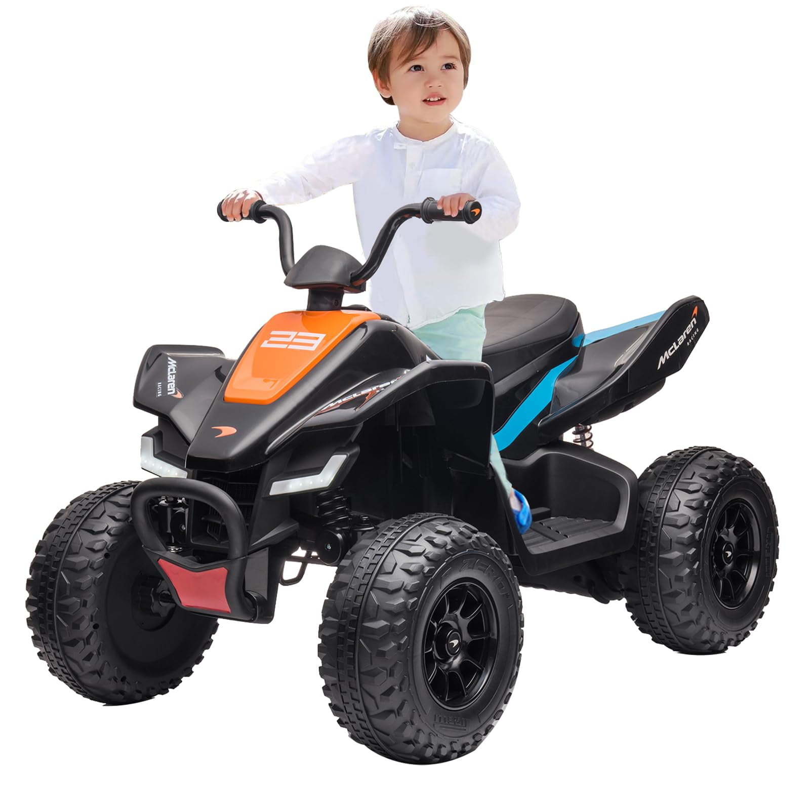 24V Battery Powered, 4-Wheeler Quad Car Toy ATV for 3-8yrs, Electric ...