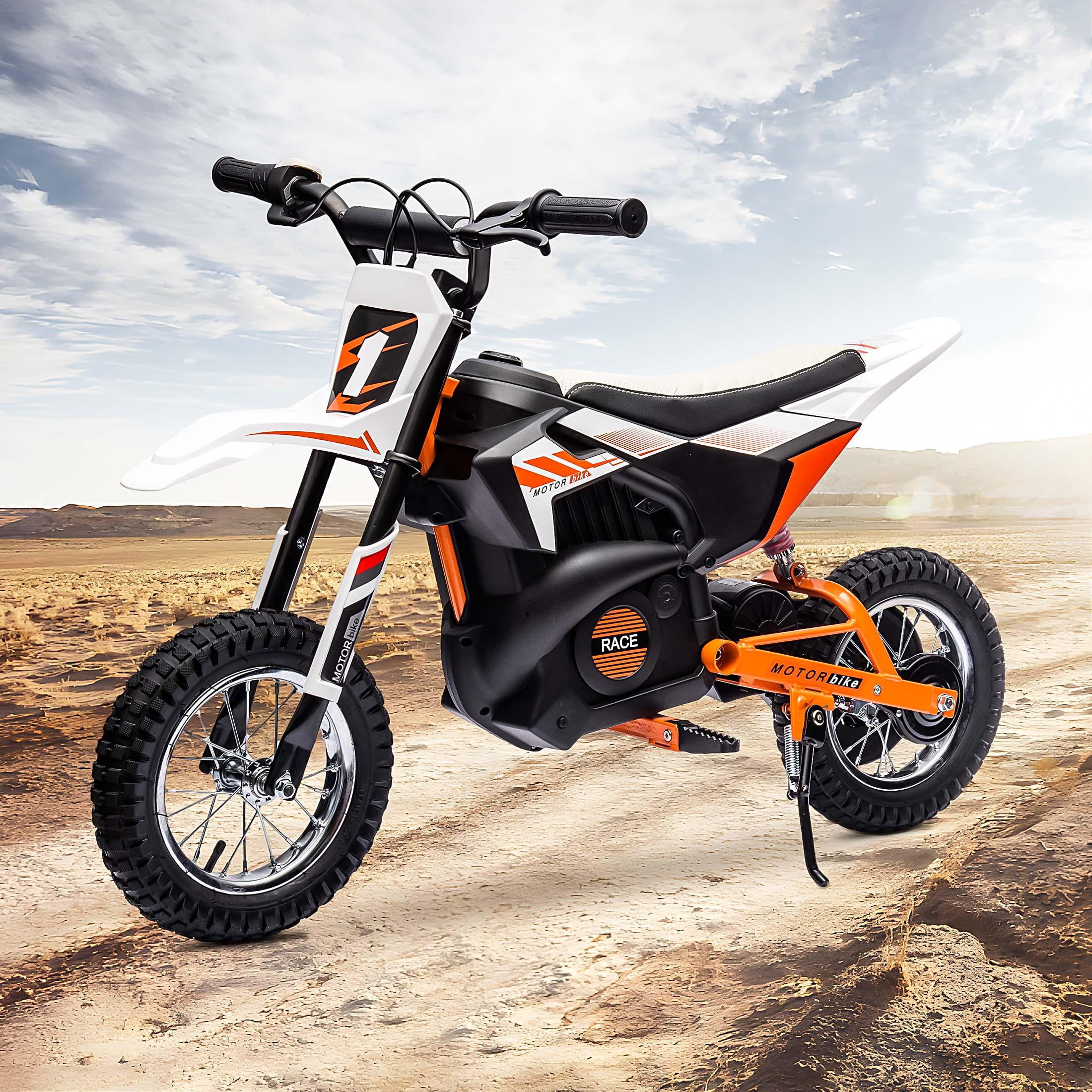 24V Teens Electric Dirt Bike, 250W Motorized Motorcycle for Kids 8-14 ...