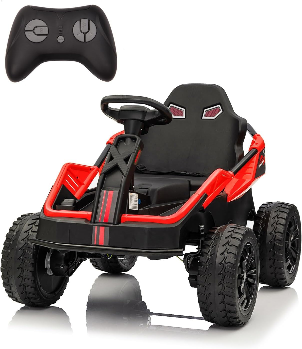 24V Battery Powered Ride On Toys with Remote Control, 4WD 6MPH ...