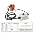 24V Brushless DC Concrete Vibrator Motor With Speed Controller IP65 Aluminum Alloy Electric ...