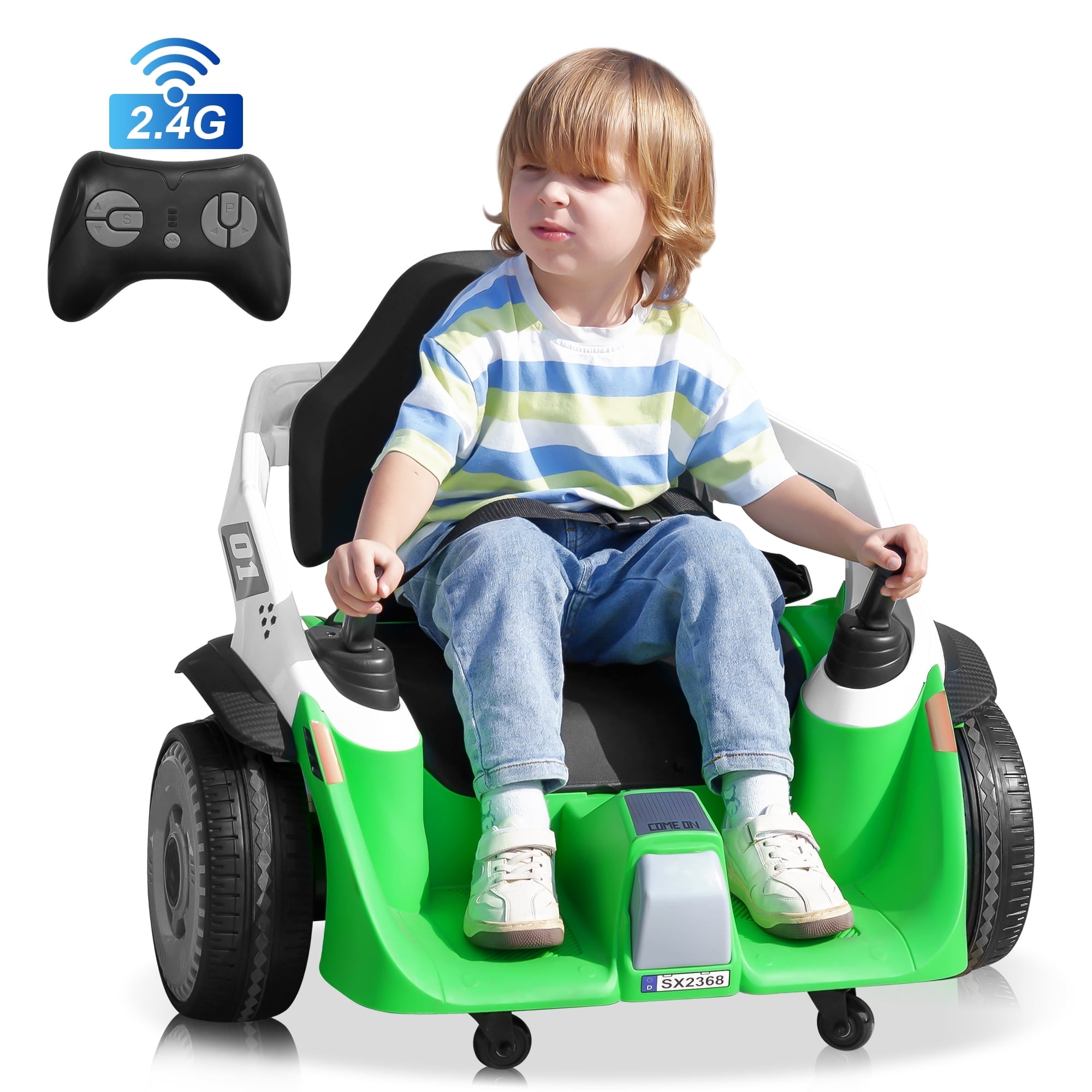Funride 24V Electric Bumper Car for Kids, Remote Control, 360Â° Spin ...