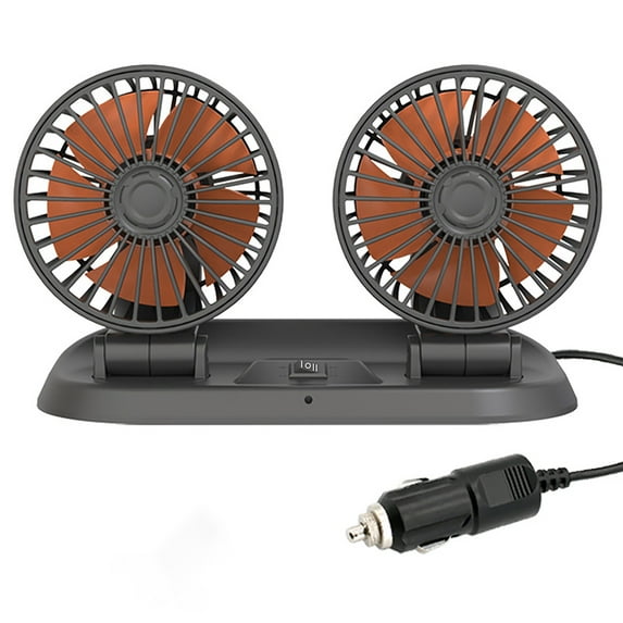 24V Car Fan, Portable Dashboard Fan, Quiet Strong Fan for Truck, 360 ...