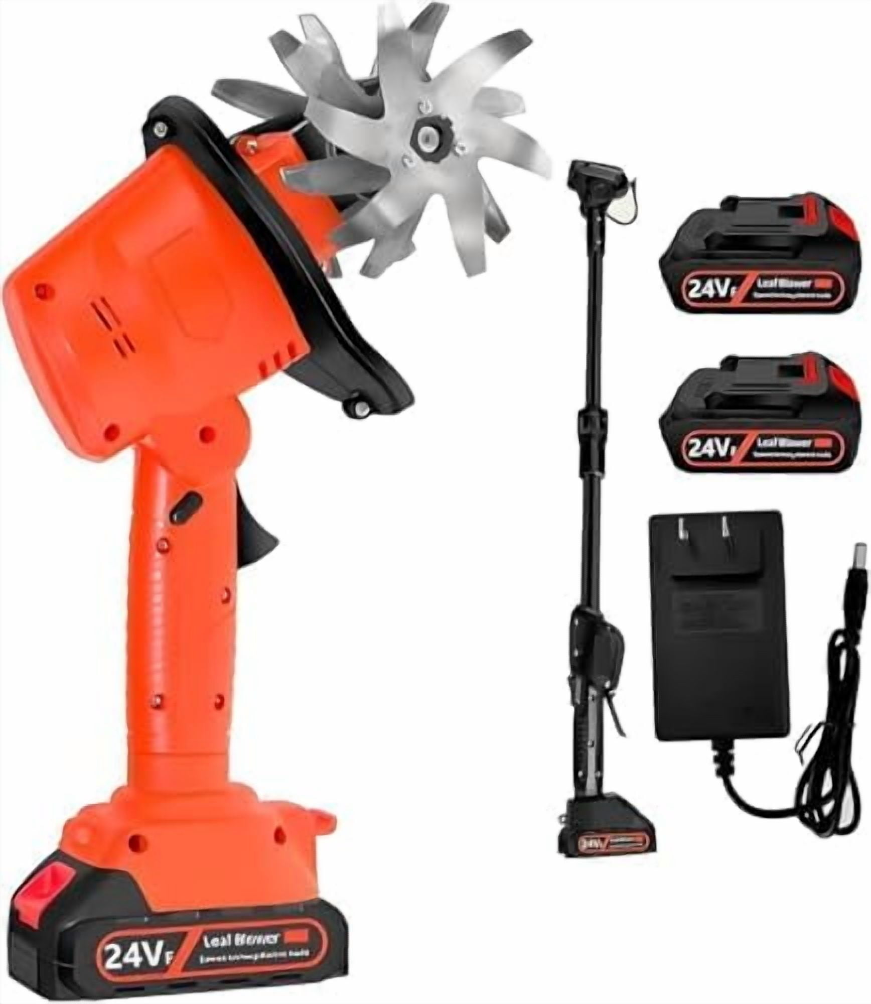 24V Cordless Mini Tiller Cultivator 235 RPM - Rechargeable Lithium ...